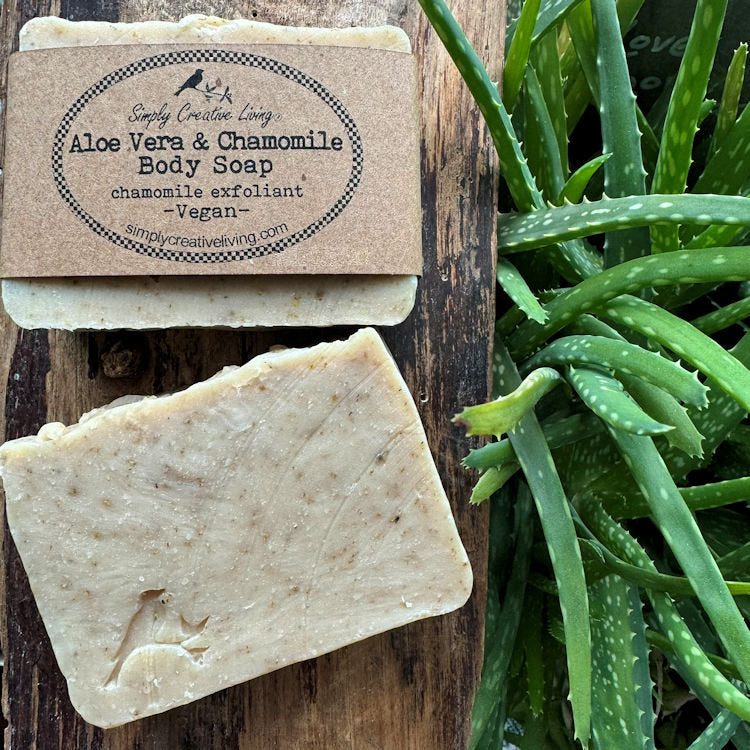 Aloe Vera & Chamomile Body Soap - Vegan – SimplyCreativeLiving